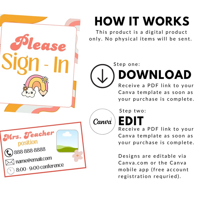 Editable Meet the Teacher Forms - Pretty in Pink - Etsy