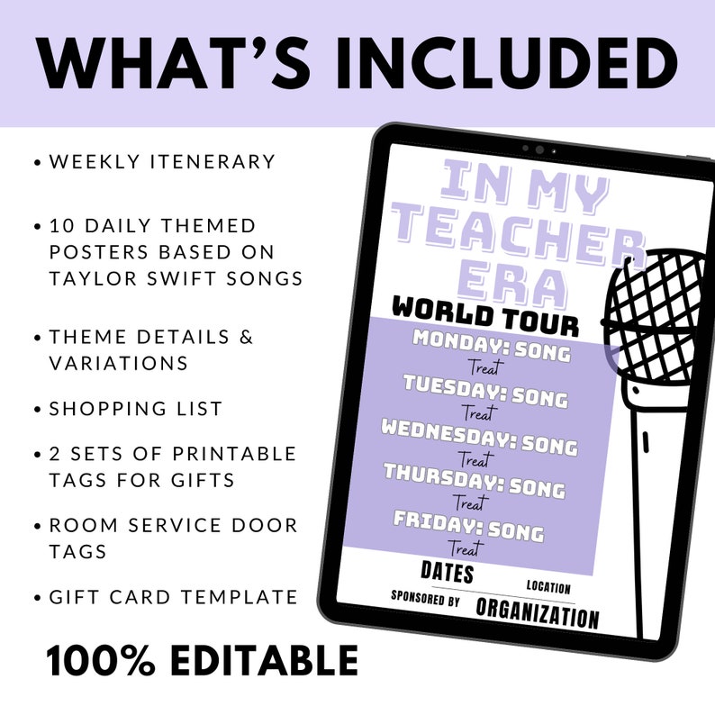 Taylor Swift Teacher Appreciation Week Bundle - Etsy