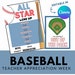 Baseball Teacher Appreciation Week Bundle - Etsy