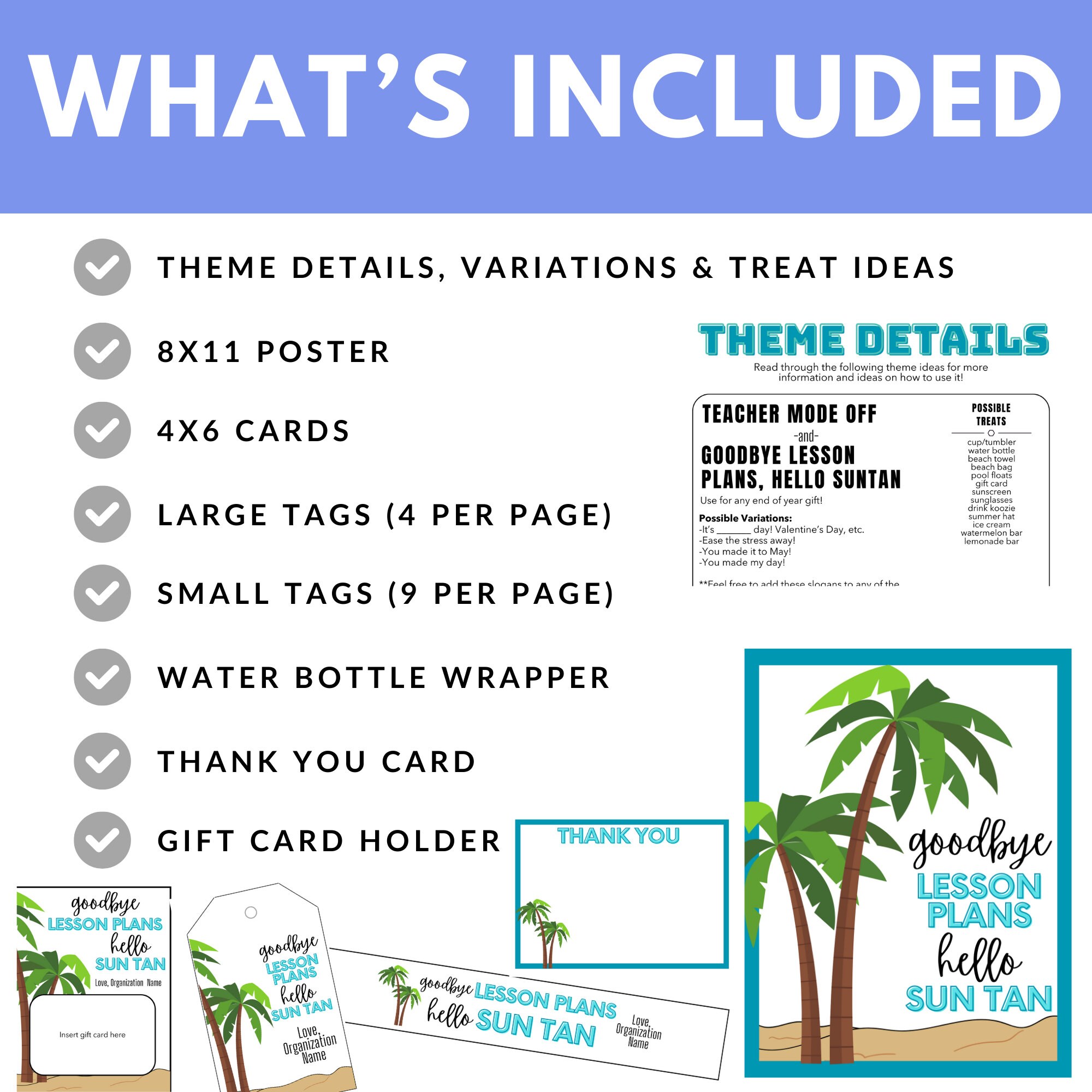 End of Year Teacher Appreciation Printable Tags - Etsy