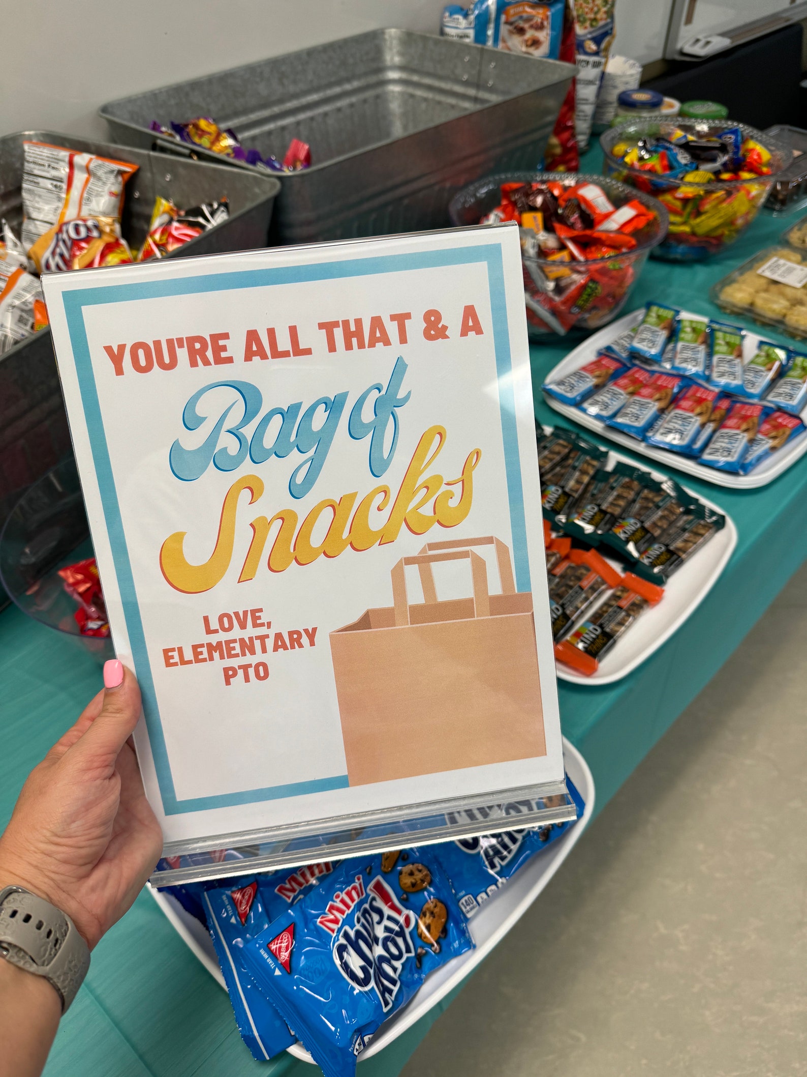 All That and a Bag of Snacks - Teacher Appreciation Printables - Etsy