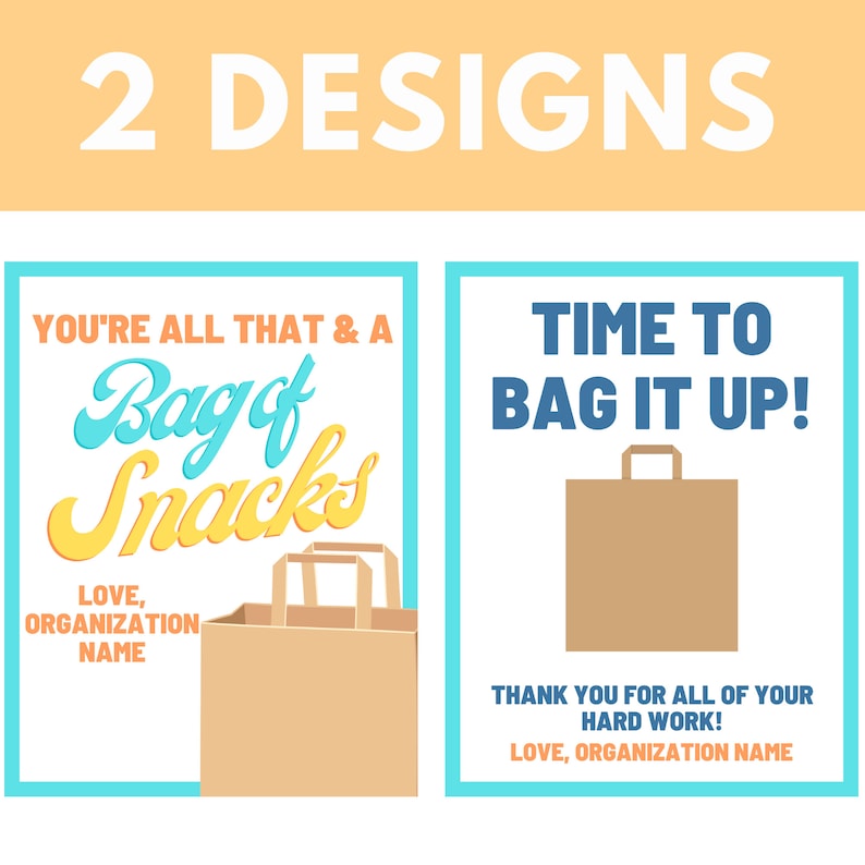 All That and a Bag of Snacks - Teacher Appreciation Printables - Etsy