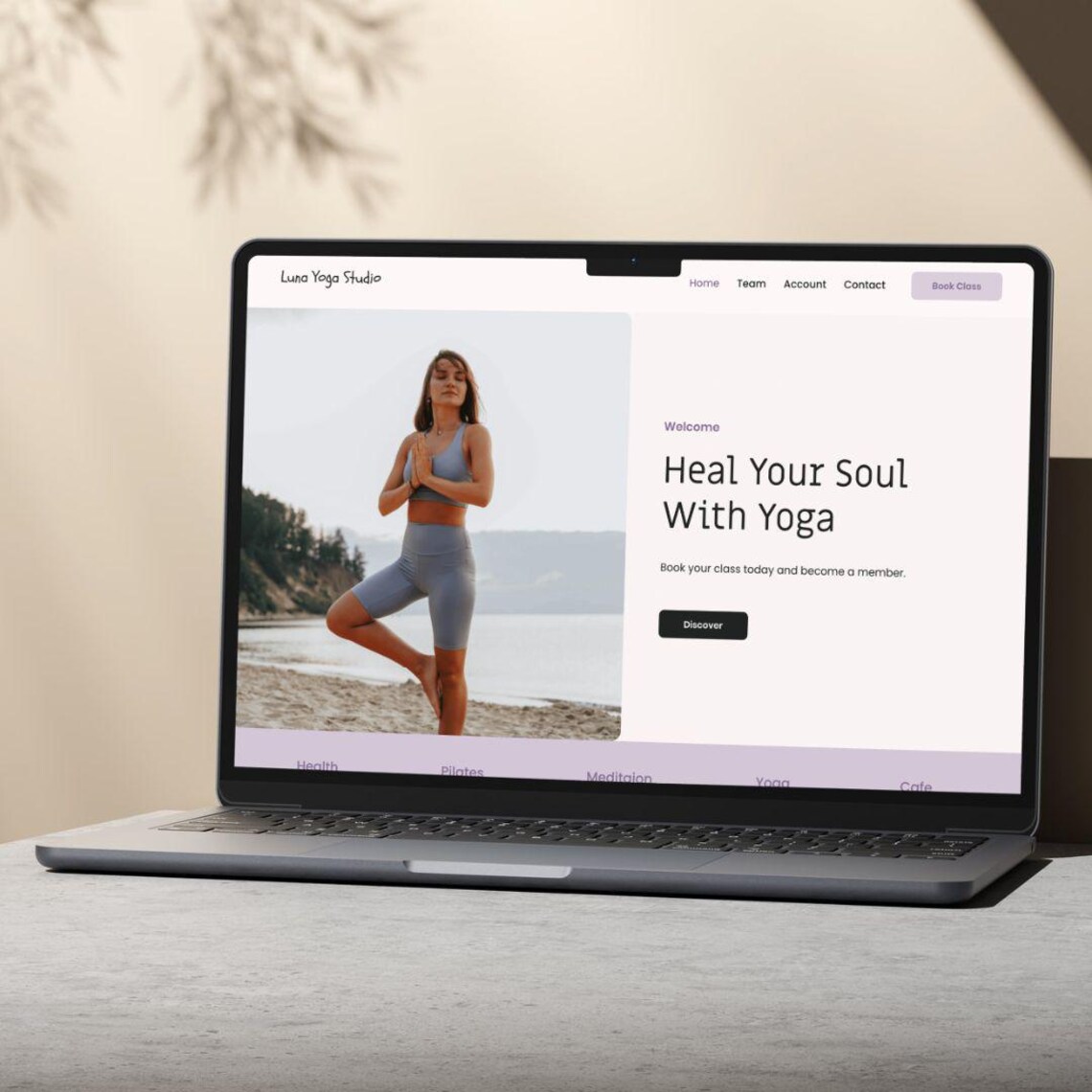 Yoga Pilates Studio Website Template Wix Wix Yoga Template Yoga Studio ...