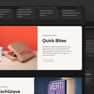 Dark Mode Design Portfolio Portfolio UI/UX Wix Website Template Graphic ...