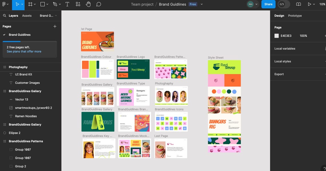 Brand Guidelines Figma Template | 13 Colourful Style Sheet | Brand ...