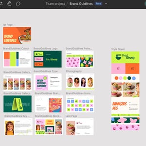 Brand Guidelines Figma Template 13 Colourful Style Sheet Brand Style ...
