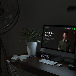 Dark Mode Design Portfolio Portfolio UI/UX Wix Website Template Graphic ...