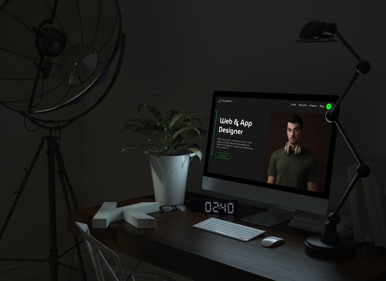 Dark Mode Design Portfolio | Portfolio UI/UX Wix Website Template ...