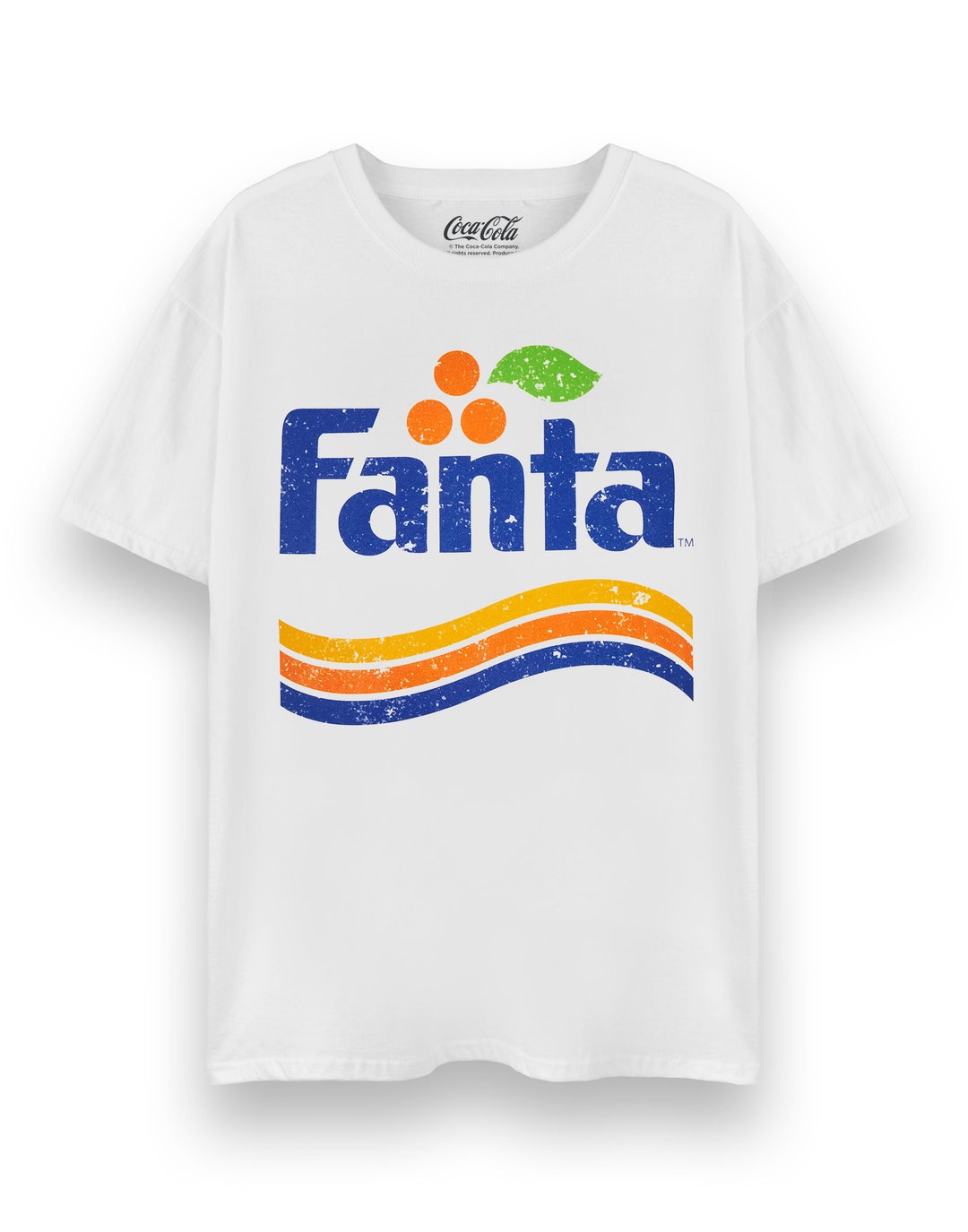 Coca-cola Fanta Mens T-shirt Adults Original Logo Graphic Tee in White ...