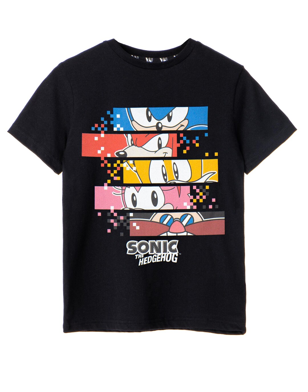 Sonic the Hedgehog Boys T-shirt Pixels Character Gamer Graphic Tee ...