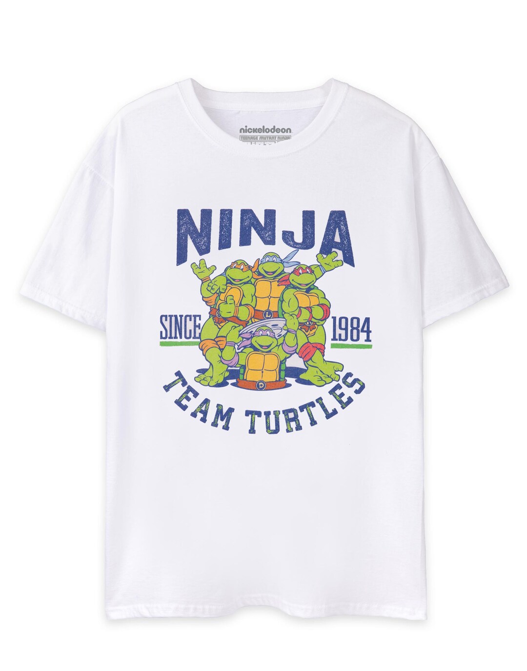 Teenage Mutant Ninja Turtles Mens T-shirt White Team Turtles Graphic ...