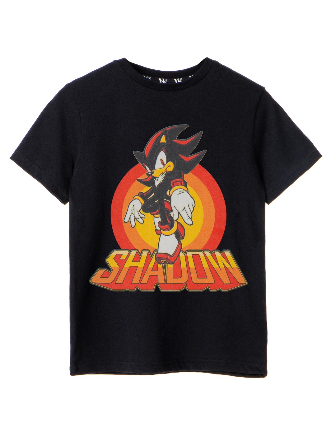 Sonic the Hedgehog Boys T-shirt Shadow the Hedgehog Graphic Tee Black ...