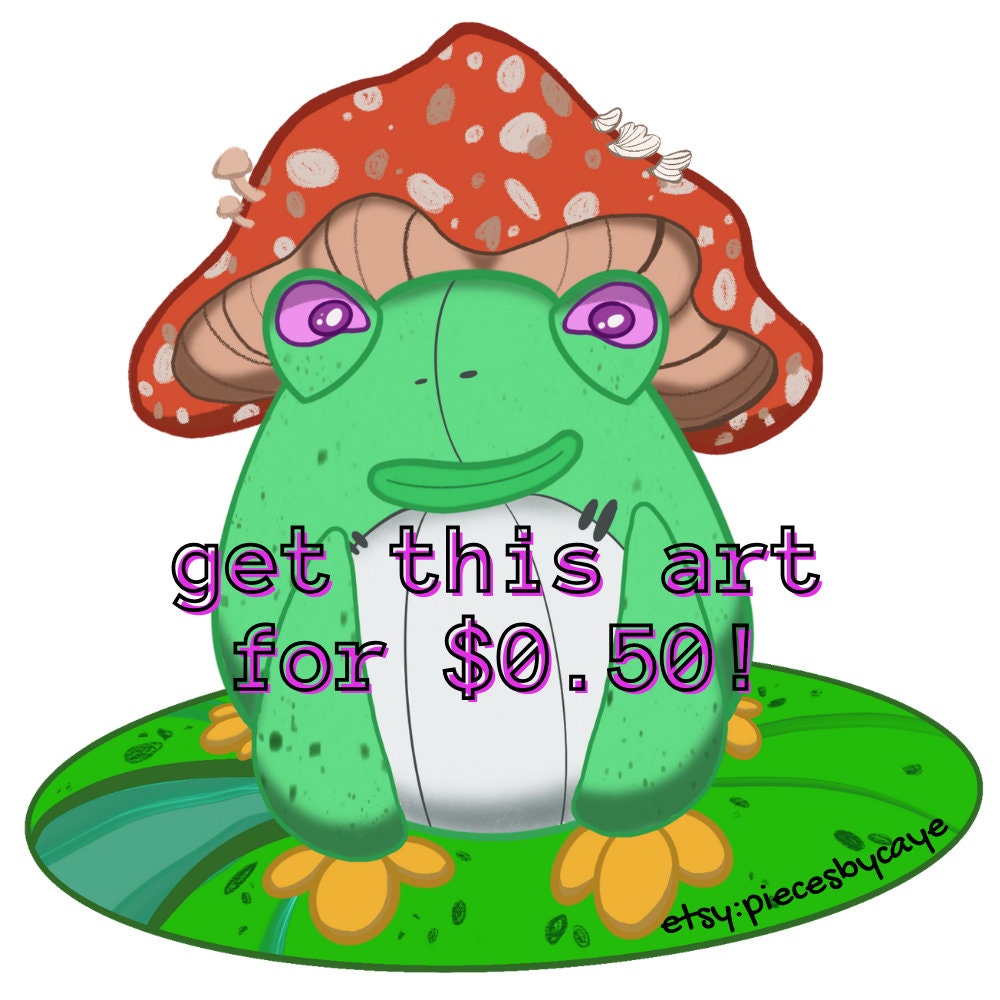 Twitch Panel Frogbert Art Palia Png Ready to Use Froggy Lotus mushroom ...