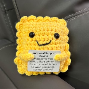 Emotional Support Pizza/taco/cheese Ball/ravioli Crochet PDF Pattern,diy Play Food -includes 5 ...