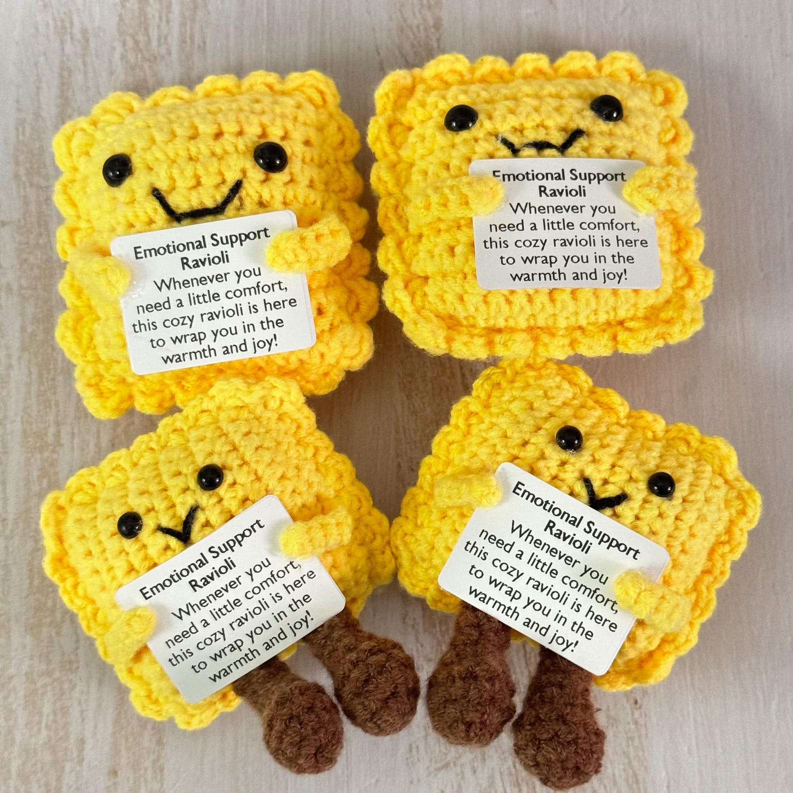 Emotional Support Ravioli Pattern,crochet Plush Amigurumi - Crochet Pattern PDF– Easy Amigurumi ...