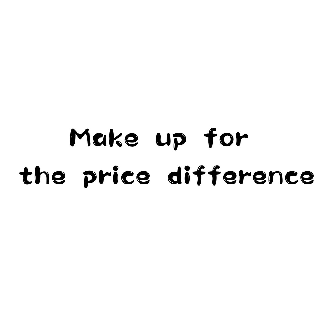 Only Pay the Price Difference - Etsy