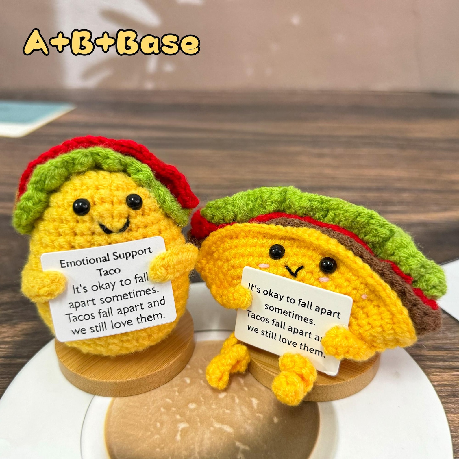 Emotional Support Taco,crochet Taco Plush,taco Lover,teacher Gift ...