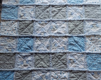 Elephant Baby Rag Quilt - Etsy