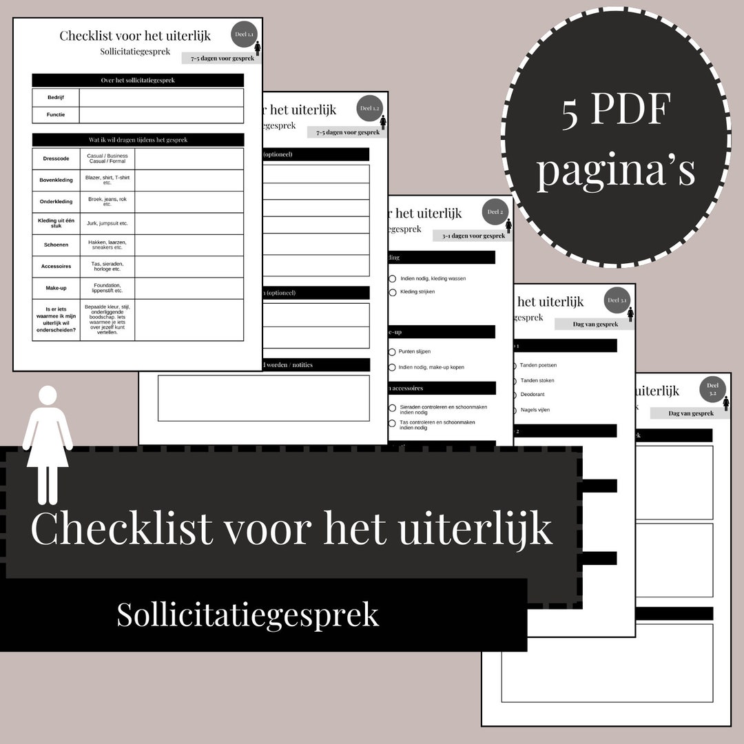 Printable Planner / Job Interview / Job Interview / Applying / Work ...