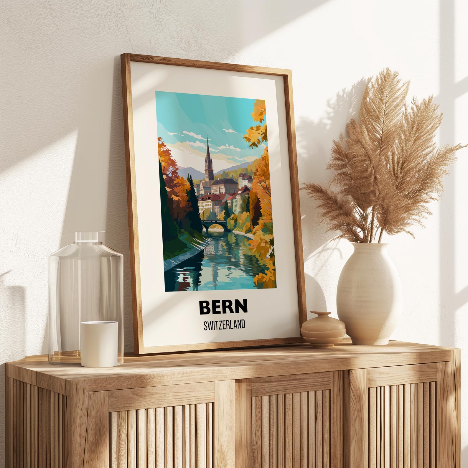 Bern Travel Print Wall Art, Bern Switzerland Poster, Switzerland Travel ...