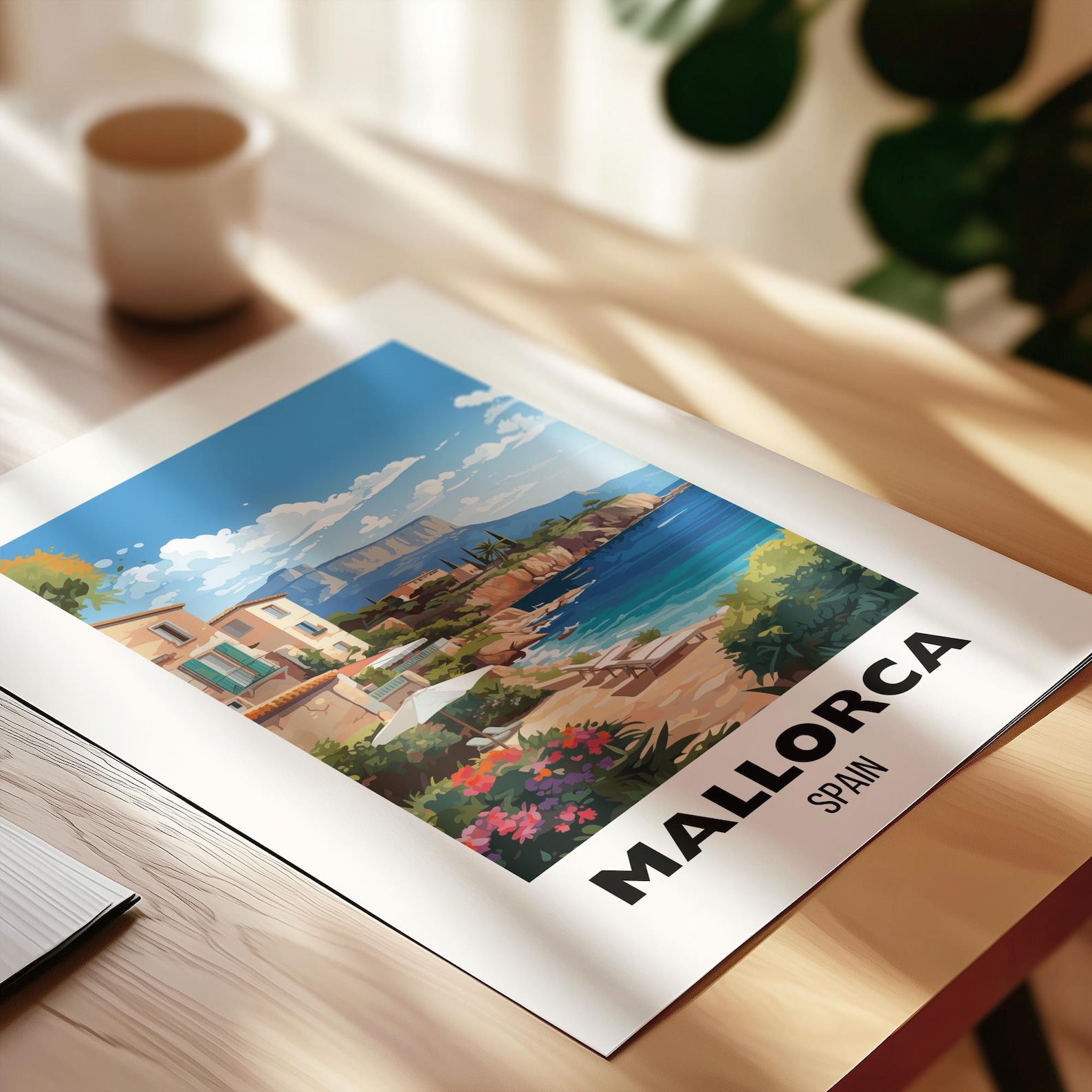 Mallorca Travel Poster Wall Art, Spain Poster, Europe Travel Print ...