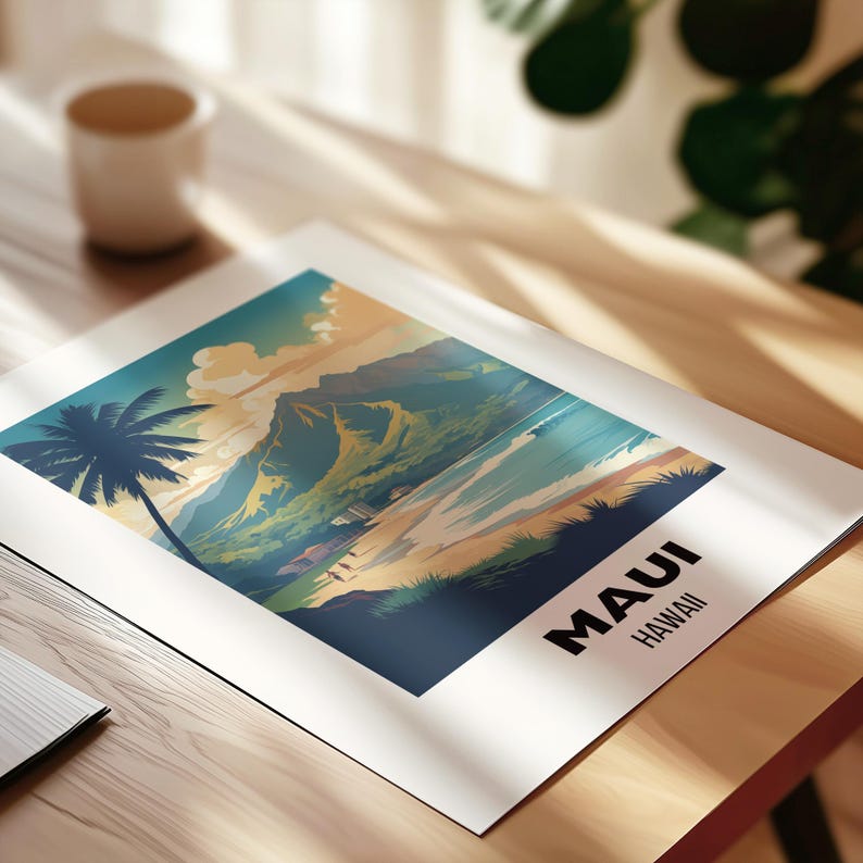 Maui Hawaii Travel Poster Wall Art, Hawaii Travel Prints, Hawaii ...