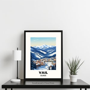 Vail Travel Poster Wall Art, City Poster, Ski Travel Prints, Vail Wall ...