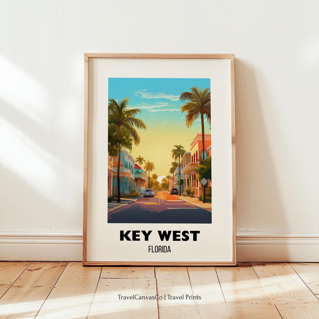 Key West Florida Travel Wall Art Poster Print, Key West Florida Travel ...