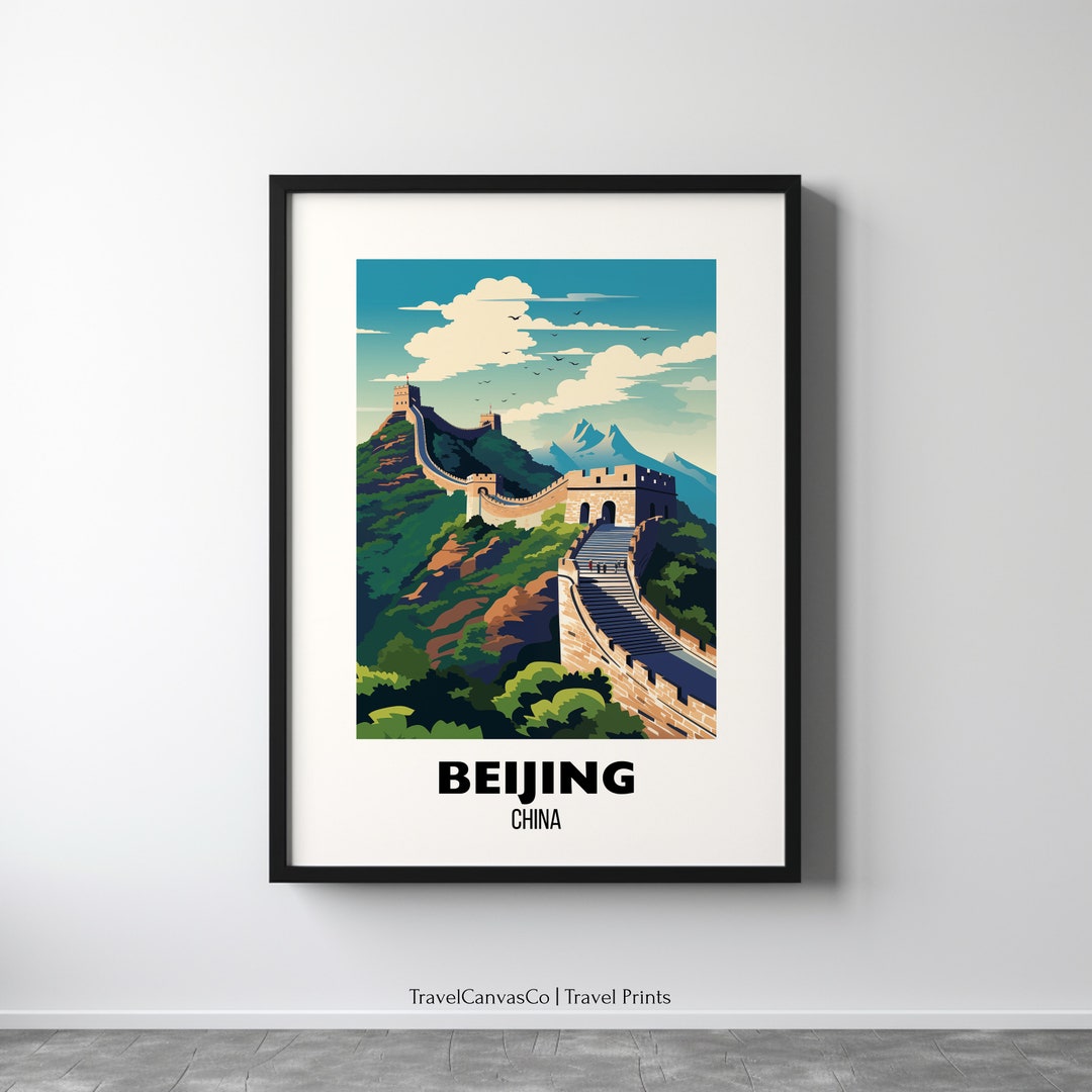 Beijing Travel Poster Wall Art, China Poster, Beijing Travel Print ...