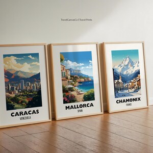 Caracas Venezuela Travel Poster Print Wall Art, Venezuela Travel Gift ...