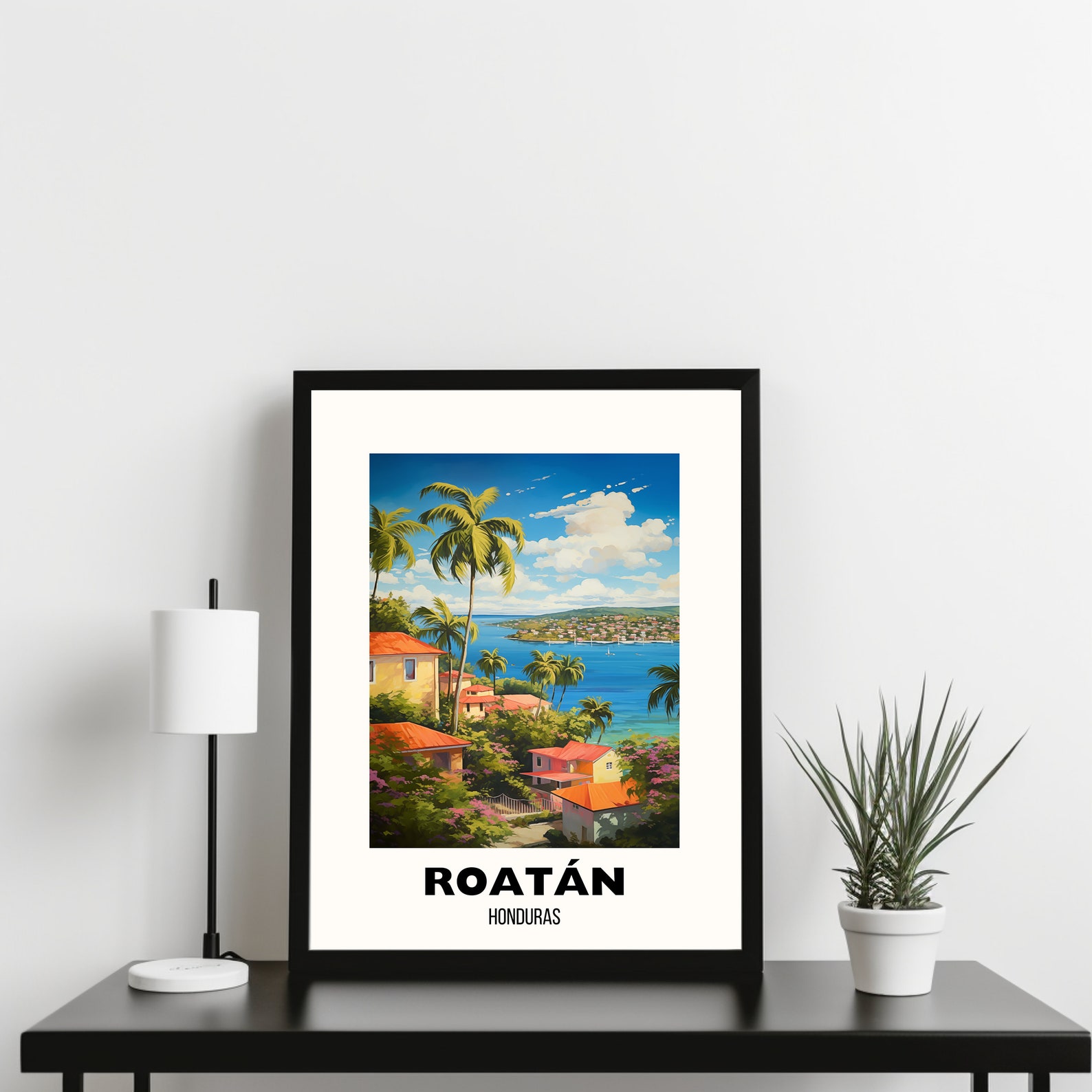 Roatán Travel Poster Wall Art, Roatán Travel Print, Honduras Wall Art ...