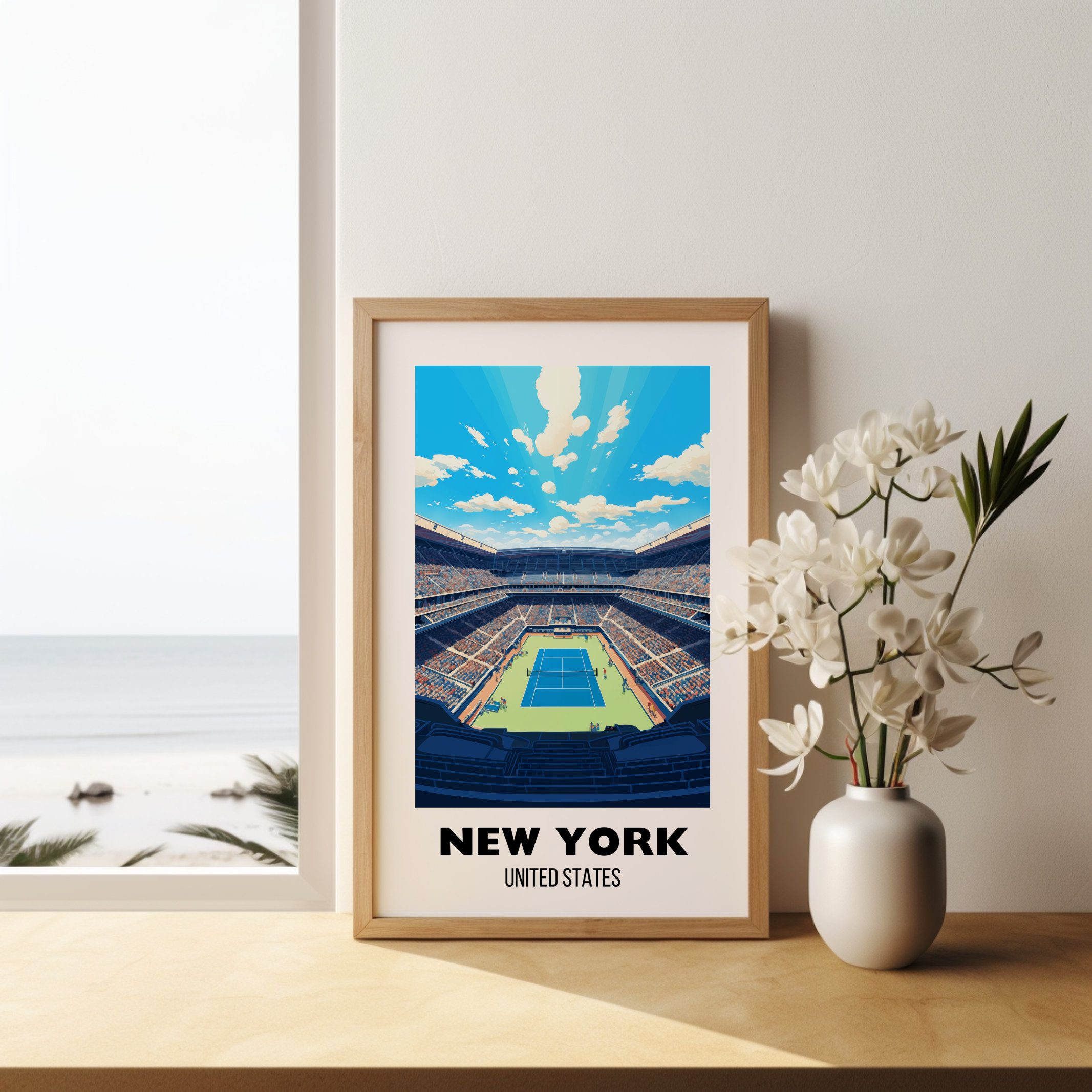 Grand Slam Set of 4, Tennis Poster Prints, Printable Grand Slam Series ...