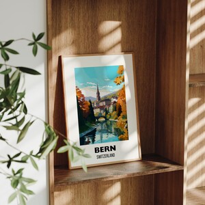 Bern Travel Print Wall Art, Bern Switzerland Poster, Switzerland Travel ...