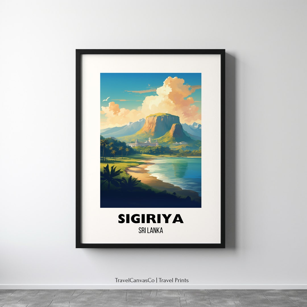 Sigiriya Travel Print Sri Lanka, Sigiriya Poster, Sigiriya Wall Art ...