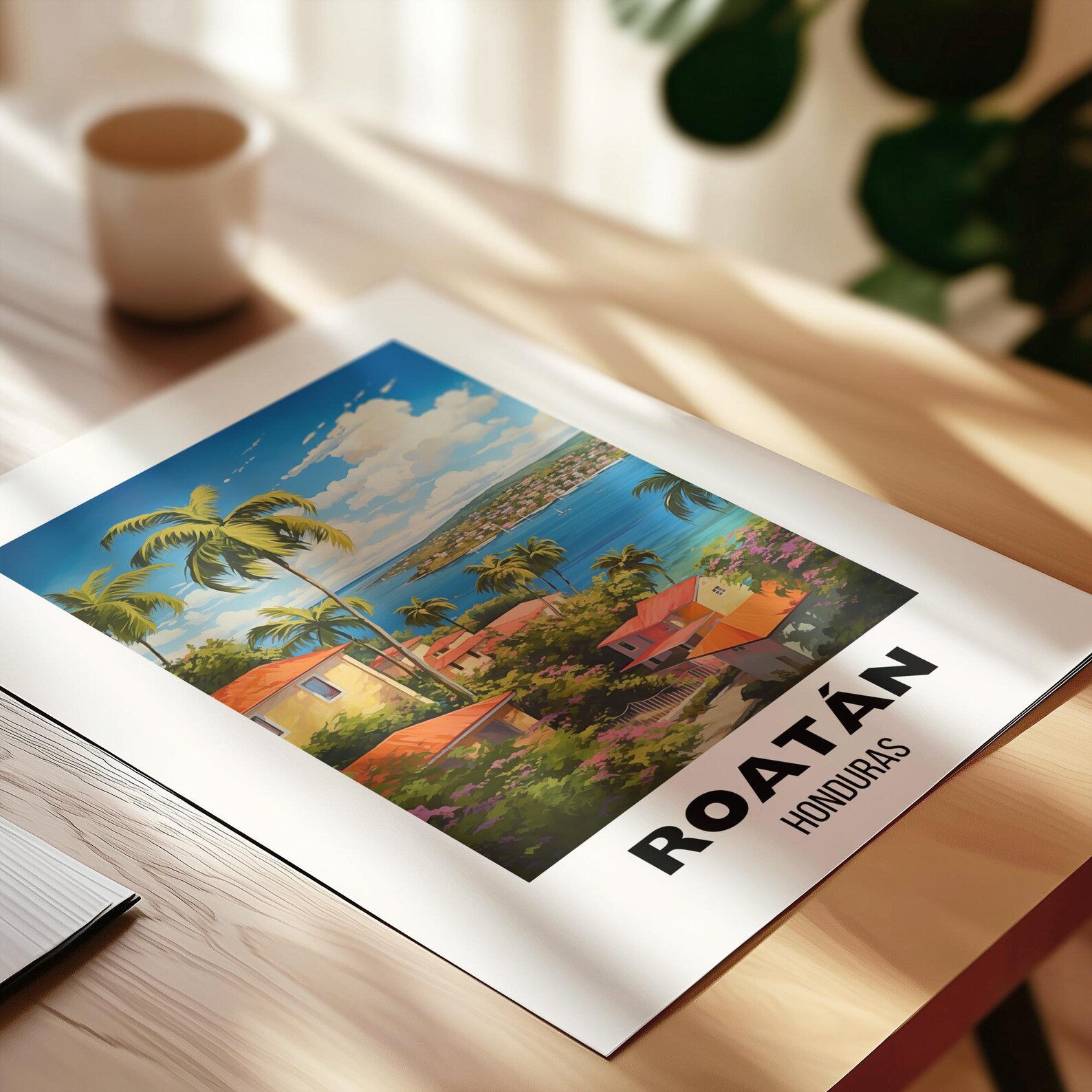 Roatán Travel Poster Wall Art, Roatán Travel Print, Honduras Wall Art ...