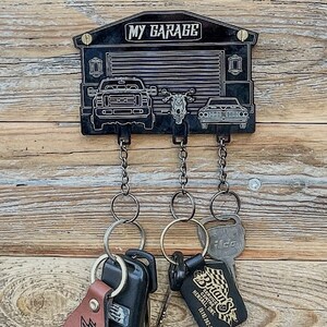Custom Key Holder Garage Keys Truck, Car, Motorcycle Keychains ...