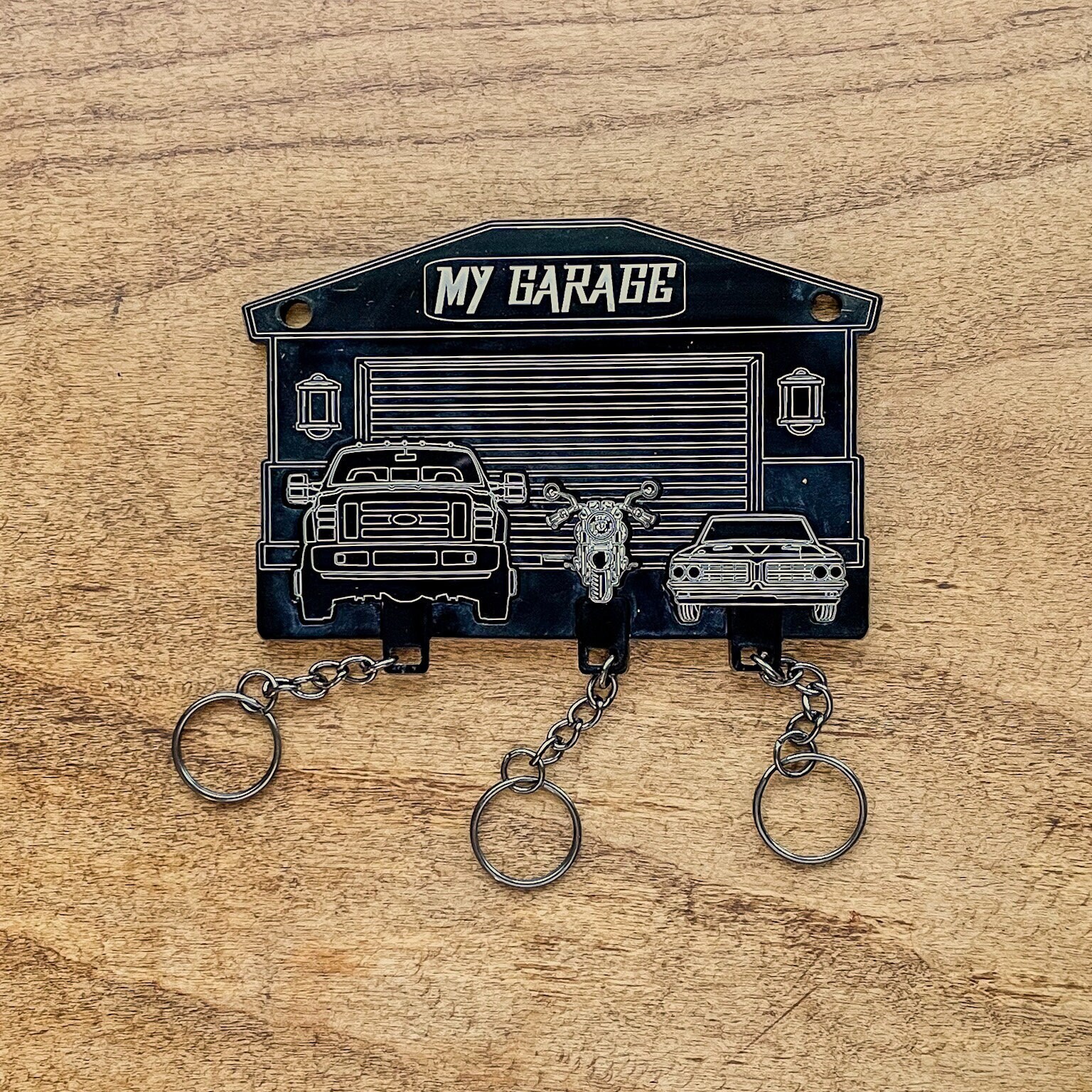 Custom Key Holder Garage Keys Truck, Car, Motorcycle Keychains ...