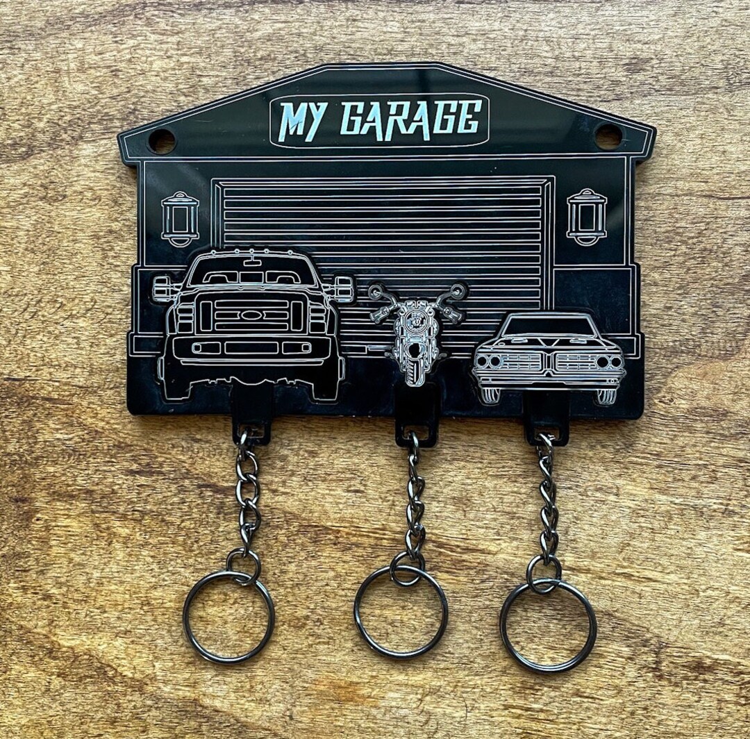Custom Key Holder Garage Keys Truck, Car, Motorcycle Keychains ...