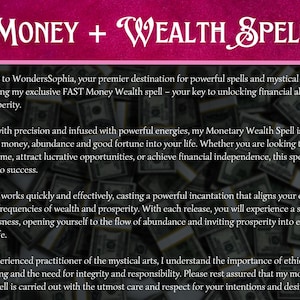 FAST Money Wealth Spell: Attract Money, Money Spells, Abundance Money ...
