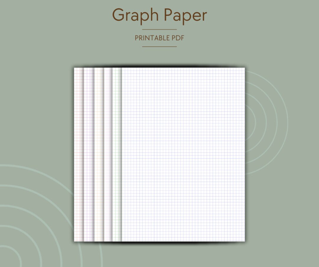 A4 Graph Paper | PNG | 6 Colour Pack | Math, Art, Design | Digital ...