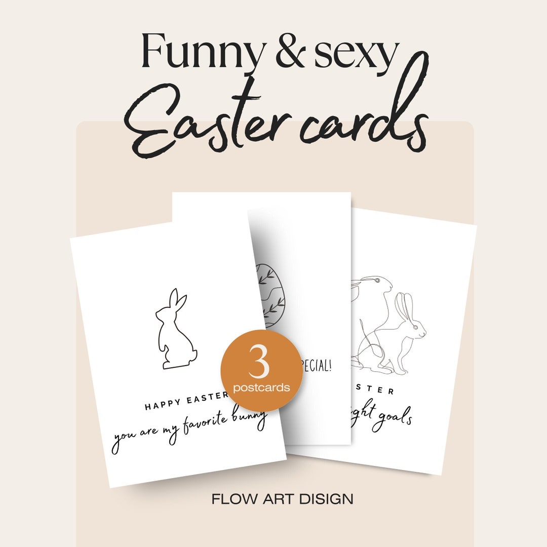 Funny Easter Card, Printable Easter Card, Sexy Easter Card, Easter Card ...