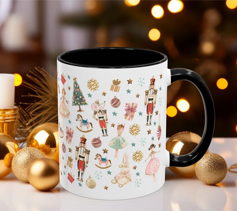 Nutcracker Mug: Christmas Gift, Whimsical Accent Coffee Mug, Cute ...