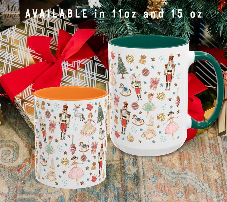 Nutcracker Mug: Christmas Gift, Whimsical Accent Coffee Mug, Cute ...