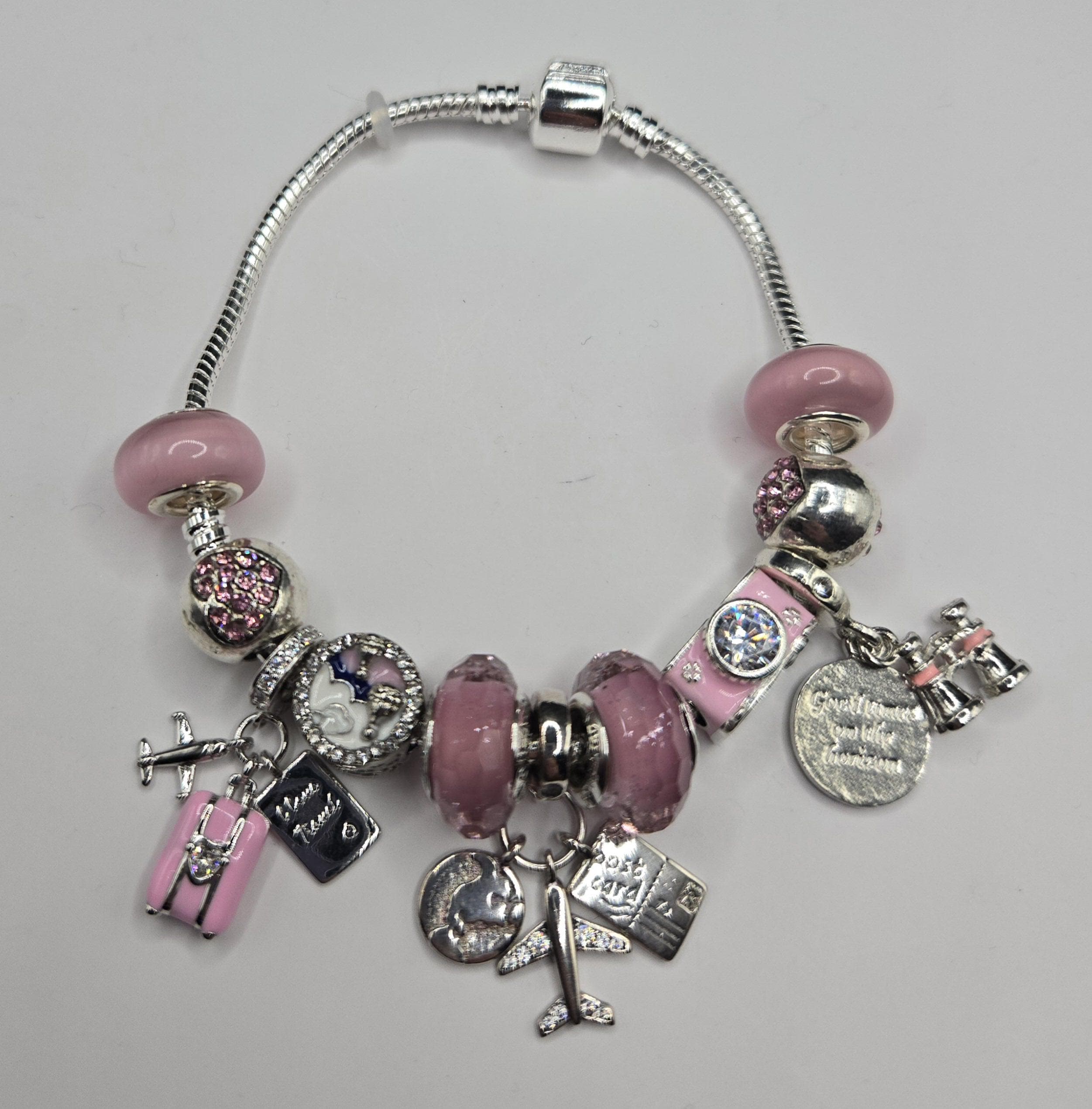 Travel Theme Pandora Style Bracelet - Etsy