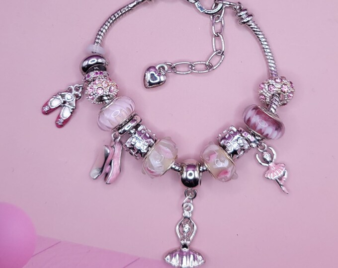 Ballerina Theme Beaded Pandora Style Bracelet - Etsy
