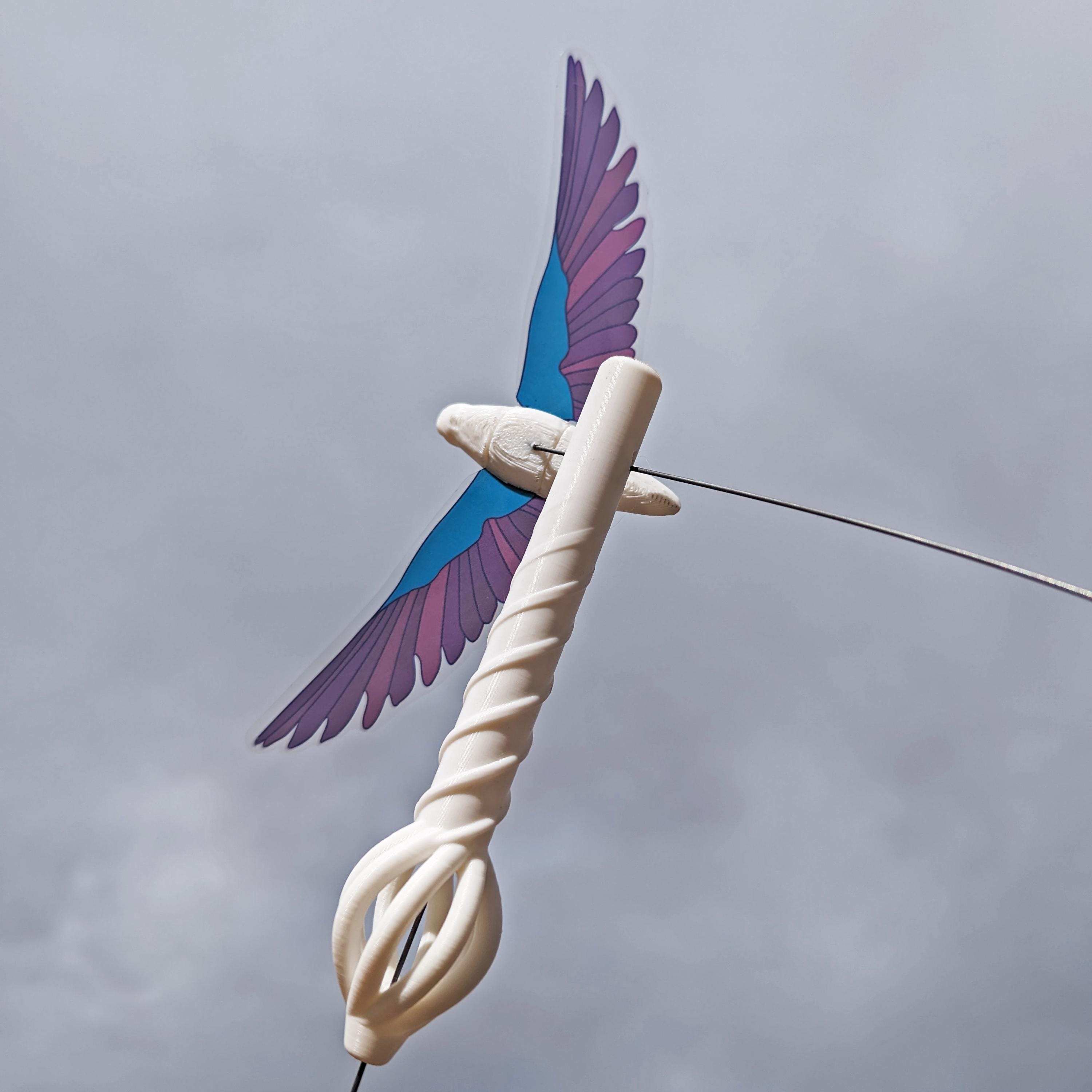 Bird Wand Cat Toy - Flappy, Feline Temptation on a Heavy-duty Wire - Etsy