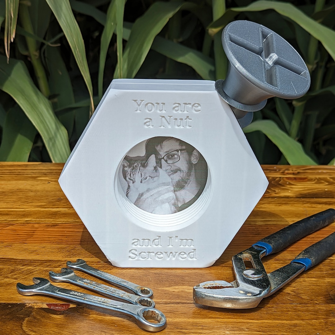 Nuts and Bolts Photo Frame | 3D Printed Picture Frame | Funny, Humorous ...