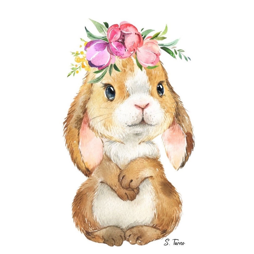 Art Print of Bunny Rabbit/nursery Decor/baby Decor - Etsy