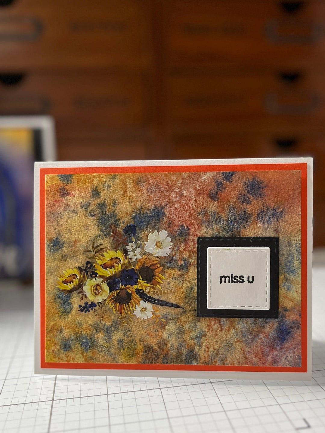 Greeting Card Miss U - Etsy