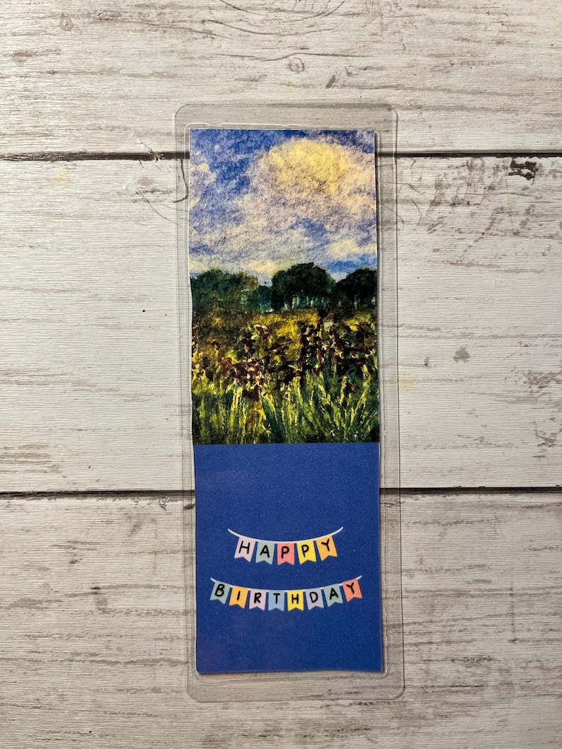 Happy Birthday Bookmark - Etsy